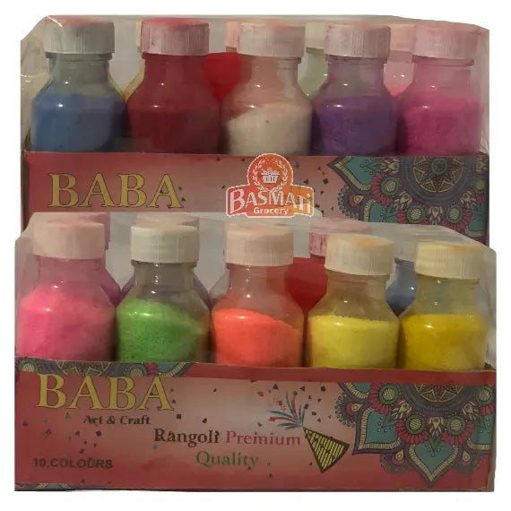 Rangoli Colors Jar 10 Colors Set – Basmati Grocery Mart & Lottery House
